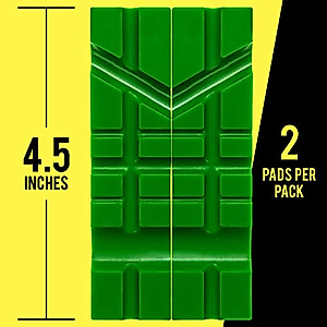 Vise Soft Jaws/Vice Jaw Pads - Magnetic - 4.5 Inch Length, Multi-Groove Design, Durable TPU Rubber Covers - Fit Wide Array of Vises/Vices and Blocks (4 5 6 In) - By Mission Automotive