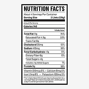 Duke's Beef Original Smoked Shorty Sausages, Keto Friendly Snack, 4 oz.