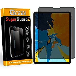 SuperGuardZ For iPad Pro 12.9 (2022/2021 / 2020/2018) Tempered Glass Screen Protector [Privacy Anti-Spy] 9H Anti-Scratch, 2.5D Round Edge, Anti-Bubble