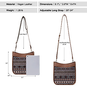 CLUCI Crossbody Bags For Women Trendy Vegan Leather Purses For Women Shoulder Bag with Two Strap