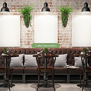 FAKEGREEN Artificial Plants, 57 Inch Fake Hanging Plants Mixed Faux Ferns Leaves Greenery Foliage Plant with Real Looking Pine Cone, Moss and Roots for Home, Room, Garden, Office, Party Decor