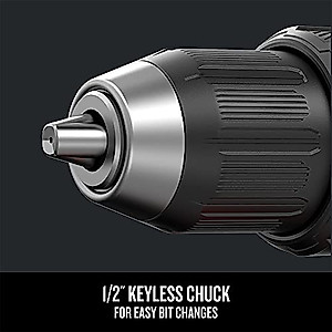 CRAFTSMAN V20* Cordless Drill/Driver Kit, Brushless (CMCD710C1) , Red , 1/2-in.