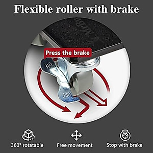 Furniture Movers with 4 Wheels,MrBullock Furniture Dolly for Moving Heavy Duty,360 Rotation Wheels 2200 Lbs Capacity,Furniture Lifter Tool Set for appliances,Refrigerator, Sofa, Cabinet,Bed