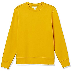 Amazon Essentials Men's Fleece Crewneck Sweatshirt (Available in Big & Tall), Gold, Medium