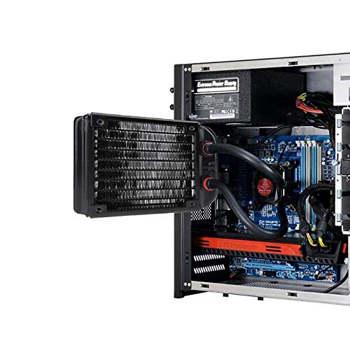 90MM Aluminum Computer Radiator Water Cooling Radiator Water Cooler 9 Tubes Heat Exchanger CPU Heat Sink for Laptop Desktop