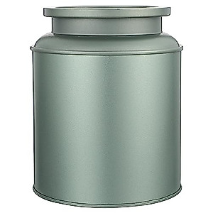 Loose Leaf Tea Tin Container Tea Canister Tea Sealing Jar Desktop Tea Container Tinplate Storage Canister Food Storage Container for Loose Tea Coffee Bean Sugar Salt (Green)