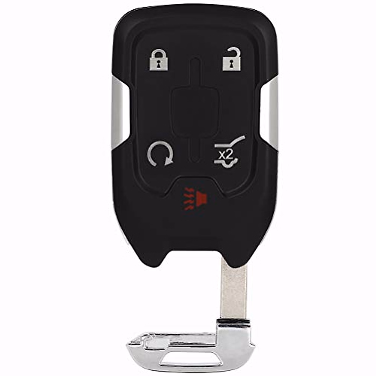ANGLEWIDE Car Key Fob Keyless Entry Remote SHELL CASE Replacement for 17 for GMC DENALI XL (FCC 13508275) 5 Buttons 1pad