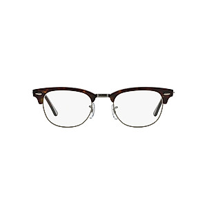 Ray-Ban Clubmaster Square Eyeglasses, Tortoise, 49 mm