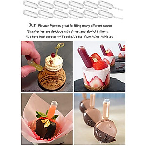 350pcs 4ml Mini Squeeze Transfer Cupcakes Pipettes-Disposable Plastic Droppers for Cupcake,Dessert,Strawberries and Chocolate