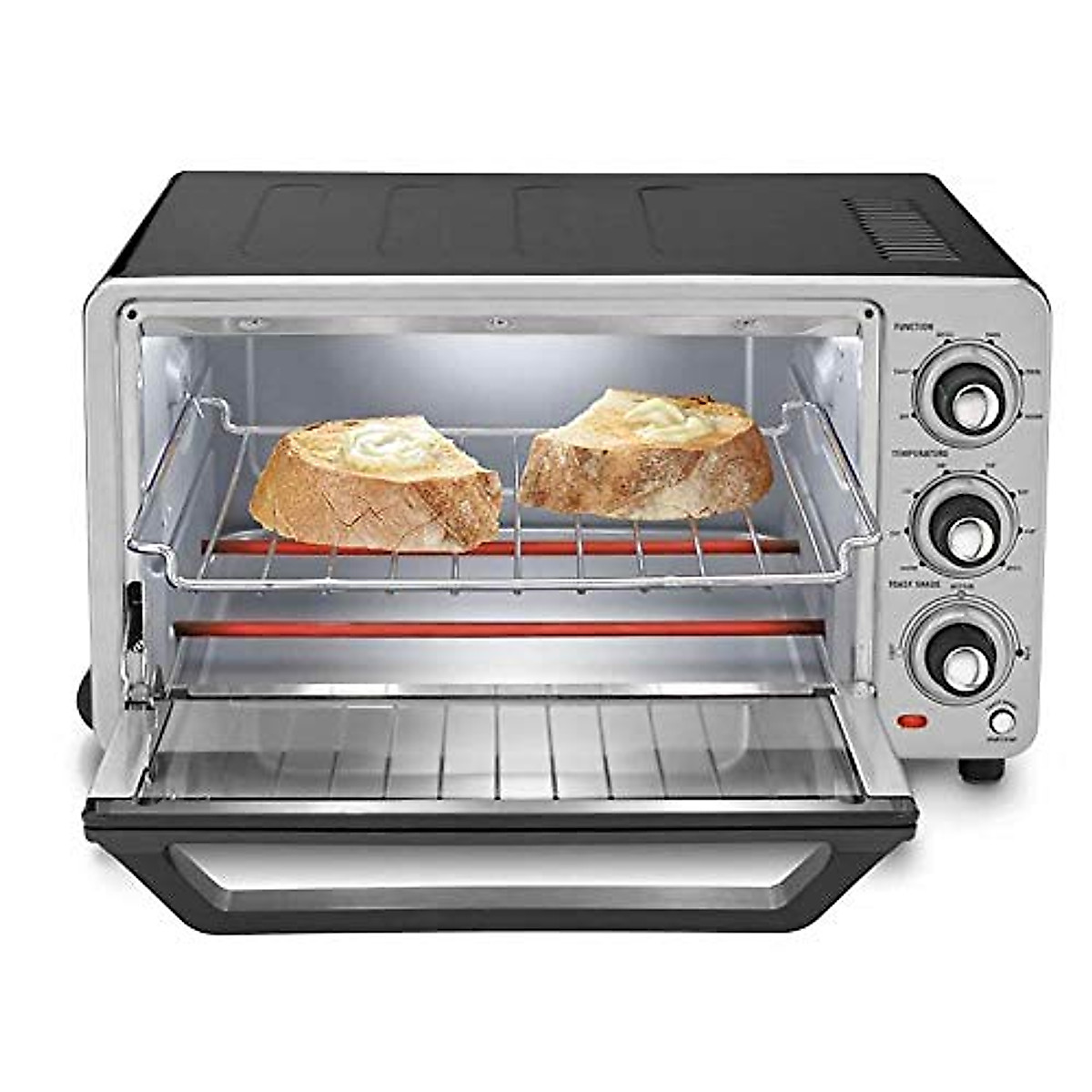 Cuisinart TOB-40FR Custom Classic Toaster Oven Broiler, Silver (Renewed)