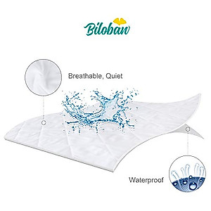 Zippered Crib Mattress Protector - Waterproof Crib Mattress Encasement, Breathable and Absorbent, 6 Sides Fully Encased Crib Mattress Cover.