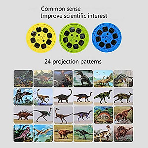 Mazu Homee Torch Projector Slides Projector Torch Projection Light Torches lamp Flashlight Educational Learning Bedtime Night Light Study Learning Fun Toys for Baby Toddlers (Animal)