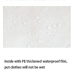 Laundry Basket Organizer Collapsible Waterproof Burlap Foldable Laundry Sorter Hamper Bin Basket for Clothes With Bamboo Handles (Brown, 19.3"(H) x 15.0" (D))