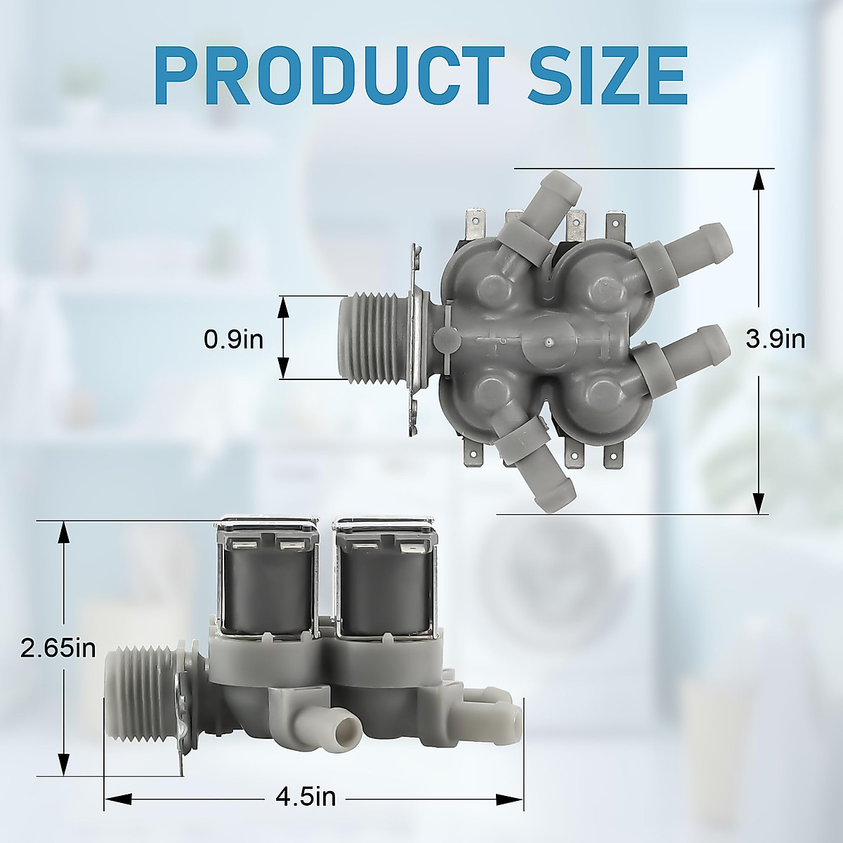 5220FR2008F Water Inlet Valve and Dispenser Valve Replacement Part Fit for kenMore&LG Washers by AMI PARTS
