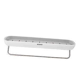 Yardenfun 1pc Bathroom Shelf Stainless Steel Towel Rail Kitchen Storage Baskets Bathroom Shower Bathroom Towel Racks Wall Towel Holder Wall Mounted Sundries Organizer Bracket Hanging