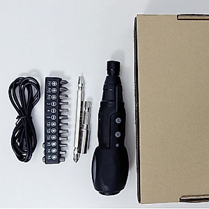 Precision Electric Screwdriver, 13 in 1 USB Rechargeable Screwdriver Set, Auto & Manual Modes, Cordless Power Repair Tool Kit with LED Lights, Portable Repair Tools for Phone, Camera, Laptop, Clock