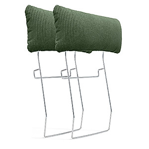 CHIC HOUSE Sofa Headrest Module for Kaleido Sectional Sofa, High Back Support for The Neck and Head, 2-Piece Set with Corduroy, Durable Metal Frame