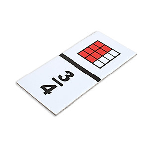 LEARNING ADVANTAGE The Original Fraction Dominoes - 49 Dominoes - Math Manipulative for Kids - Equate, Add and Subtract Fractions