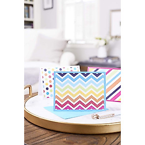 American Greetings Blank Cards Assortment with Envelopes, Bright Patterns (30-Count)