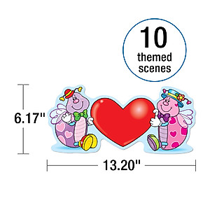 Carson-Dellosa 110060 Valentine's Day Mini Bulletin Board Set | 41pcs, Multi