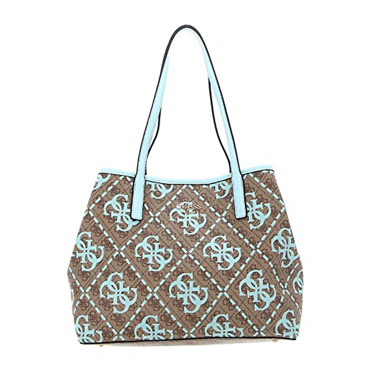 GUESS Bag, Latte Logo/Ice Blue