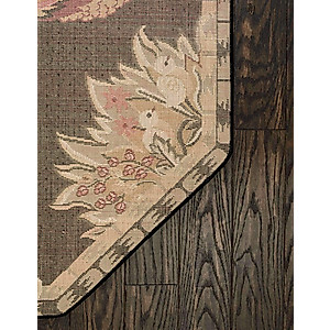 Unique Loom Barnyard Collection Area Rug - Farm (5' 3" Octagon, Black/ Cream)