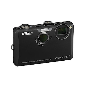 Nikon Coolpix S1100pj 14 MP Digital Camera with 5x Wide Angle Optical Vibration Reduction (VR) Zoom and 3-Inch LCD and Built-in Projector (Black) (OLD MODEL)