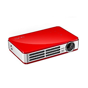 Vivitek Qumi Q5 500 Lumen WXGA HD 720p HDMI 3D-Ready Pocket DLP Projector with 4GB Memory (Red)