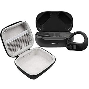 JBL Endurance Peak II Waterproof True Wireless in-Ear Sport Headphones Bundle with Deluxe CCI Carrying Case (Black)