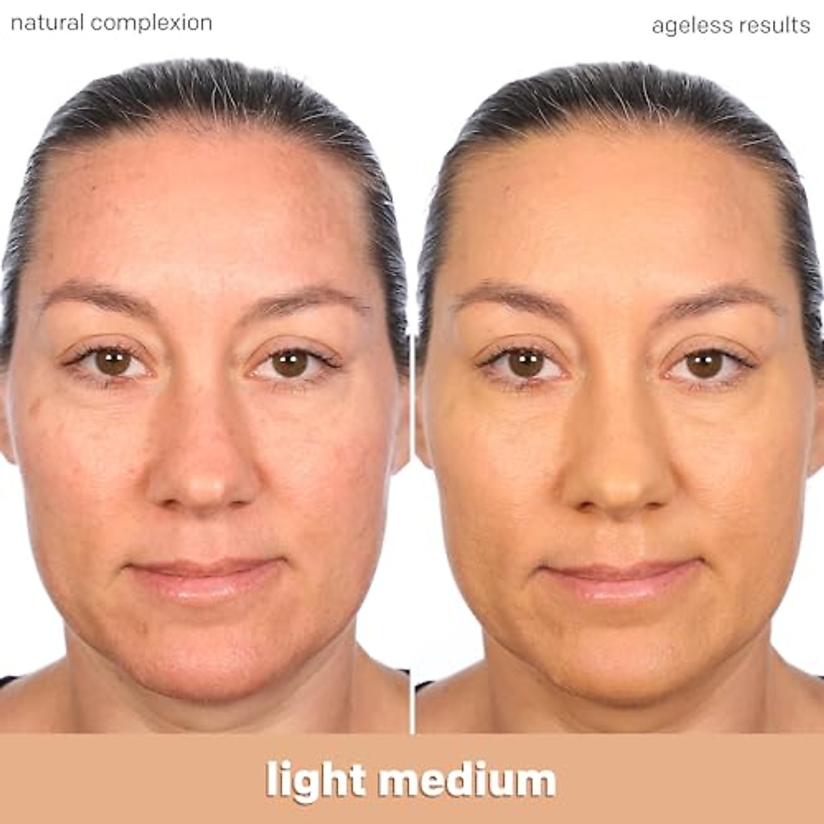 Almay Anti-Aging Foundation, Smart Shade Face Makeup with Hyaluronic Acid, Niacinamide, Vitamin C & E, Hypoallergenic-Fragrance Free, 200 Light Medium, 1 Fl Oz (Pack of 1)