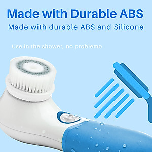 LAVO Facial Cleansing Brush - Electric Spin Scrubber and Exfoliator for Face - Scrub Skin - Exfoliating Cleanser