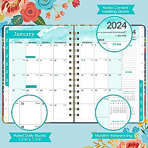 Planner 2023-2024 - Weekly Planner 2023-2024 from July 2023 to June 2024, Weekly Monthly Planner 2024, 6" x 8.3", 2023-2024 Planner with Inner Pocket and 12 Monthly Tabs