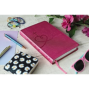 NIV, Bible for Kids, Leathersoft, Pink, Red Letter, Comfort Print: Thinline Edition