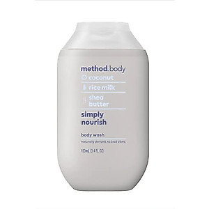 Method Body Wash, Simply Nourish, 3.4 Ounces Travel Size