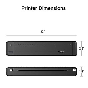 PRT MT800 Portable A4 Wireless Bluetooth Thermal Printer, Suitable for Mobile Office, Supports 216 mm Width A4 Printing Paper, Compatible with Android and iOS Phones (Upgraded Version)