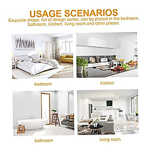 DOITOOL Towel Ring Hand Towel Adhesive Shelf Hook Vintage Towel Hanger Rod Sink Mount Dish Dryer Stand Black Hanger Bathroom Towel Hanger Towel Holder Single Shot Counter Stainless Steel