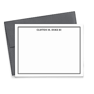 Mens Personalized Stationery Set for Boys, Boys Personalized Thank you Notes, Mens Personalized Note Cards, Mens Stationary Set, Your Choice of Colors and Quantity