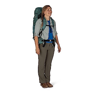 Osprey Viva 65L Women's Backpacking Backpack, Tunnel Vision Grey