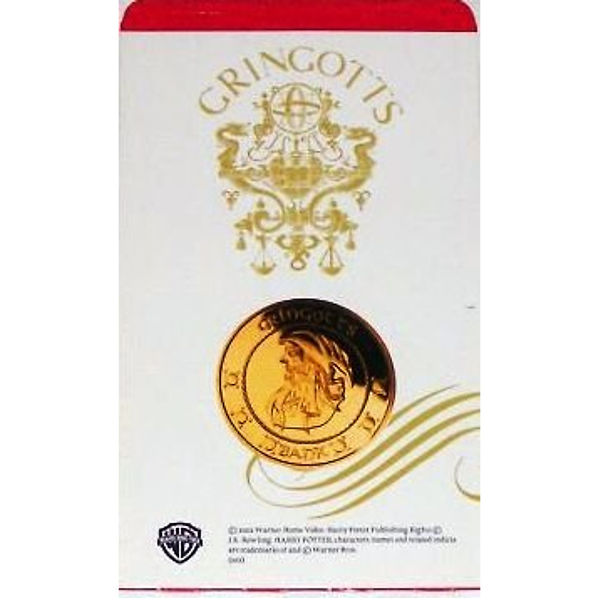 HARRY POTTER Gringotts Unum Galleon Golden Coin