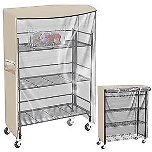 MOLLYAIR Shelf Cover - Oxford Cloth Fabric with Waterproof and Water-Resistant Coating,36x18x72 inch