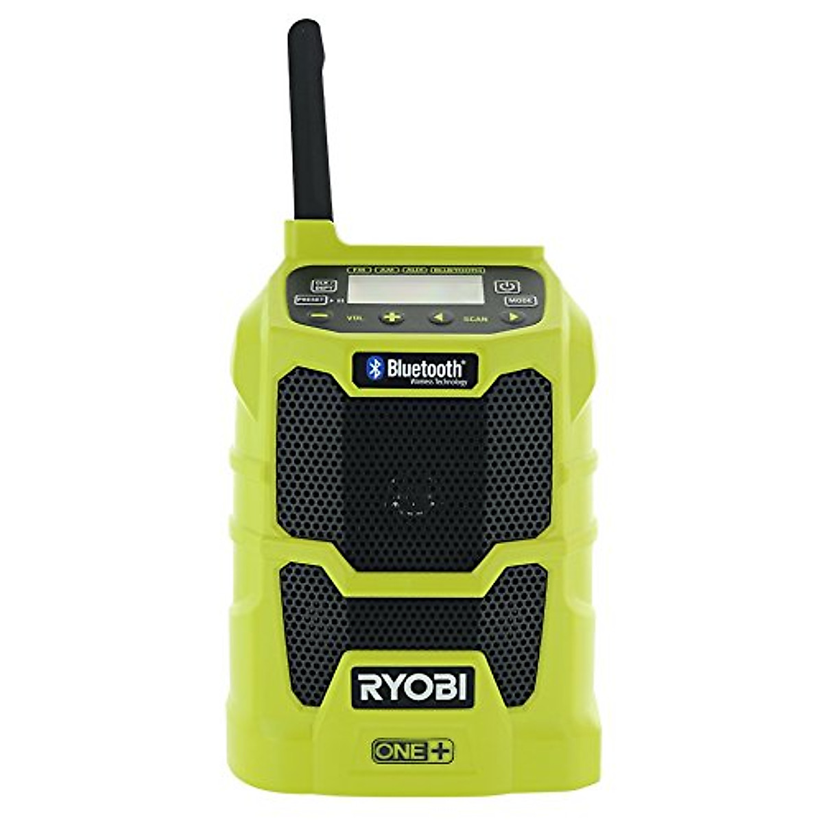 Ryobi P742 One+ 18V Lithium Ion Cordless Compact AM / FM Radio w ...
