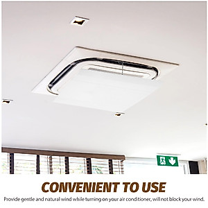 1pc Air Conditioner Windshield Anti Blowing Board Air Deflector Air-conditioner Air Cover Indoor Air Conditioner Deflector Air Conditioner Accessory Air-conditioner Windshield
