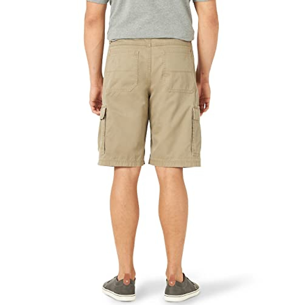 Wrangler Authentics Men's Classic Relaxed Fit Cargo Short, British Khaki Twill, 34