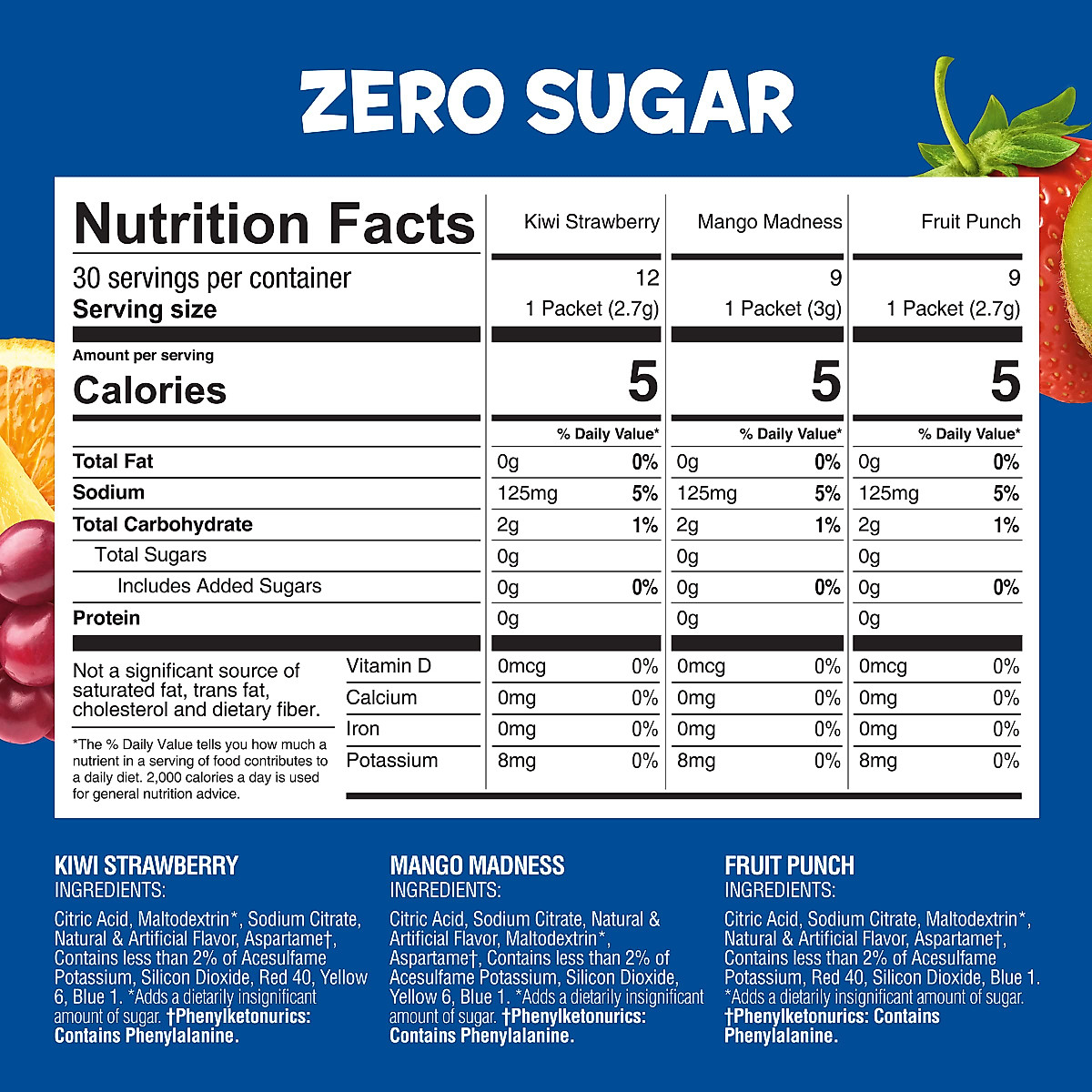 Snapple Powder Drink Mix Variety Pack - 30 Powder Sticks | Assorted Flavors, Zero Sugar | On-the-Go Hydration for Refreshing Beverages