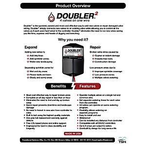 DOUBLER2 - 4 Valves on One Wire / Expand or Repair Your Irrigation System with Ease