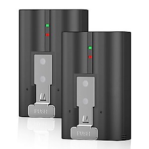 YUELAN 2 Packs Rechargeable 3.65V Battery Compatible with Ring, for Video Doorbell 2/3/4, Video Doorbell 3 Plus,Stick Up Cam Battery (2nd & 3rd Gen) and Spotlight Cam Battery 6040mAh