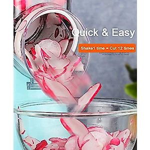 Cheese Grater Rotary Cheese Shredder Vegetable Slicer 3-in-1 Vegetable Shredder Grater Slicer Grinder for Potato Onion Cucumber Carrot Blue