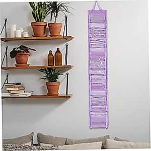 JEWEDECO Roll Vinyl Roll Storage Bag Organizer Wall Mount Holder Wall Mounted Holder Organizer Bag Vinyl Storage Organizer Wall Mount Vinyl Roll Hangers for Wall Hanging Pouch for Vinyl Dog