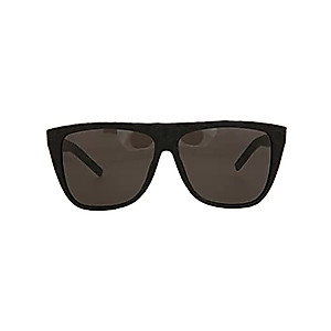 Saint Laurent Square/Rectangle Sunglasses Black Black Grey Luxury Eyewear Made In Italy Acetate Frame Designer Fashion for Everyday Luxury