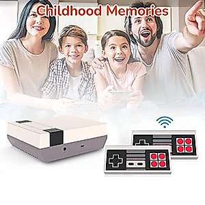 Retro Game Console, Mini Classic Game System with 2 Classic Wireless Controllers and Built-in 620 Games, RCA Output and HDMI HD Output Plug & Play Childhood Mini Classic Console, Birthday Gifts.